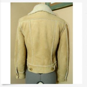 GAP | Jackets & Coats | Gap Suede Fleece Bomber Jacket Xs Beige Warm ...